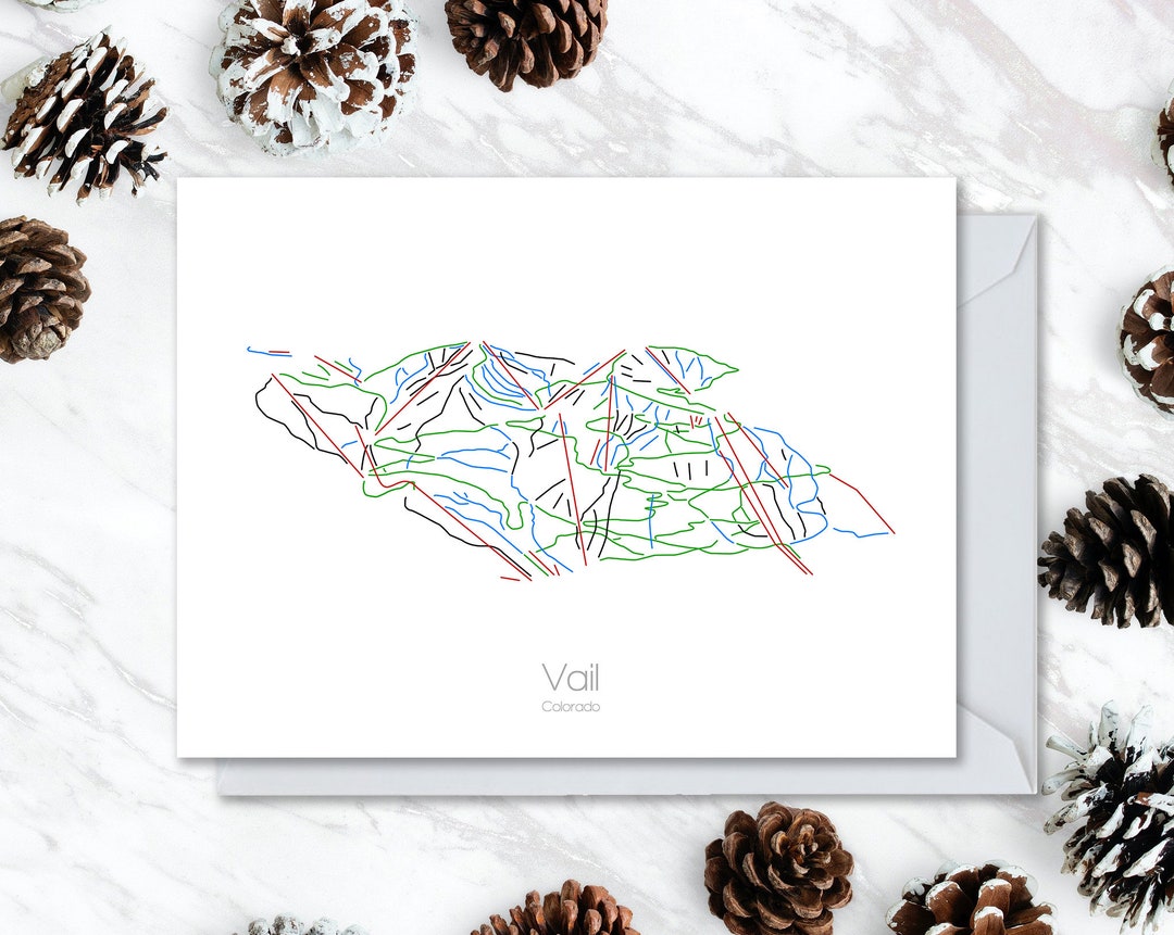 Vail Greeting Card | Ski Card | Snowboard Card | Colorado Co | Birthday ...