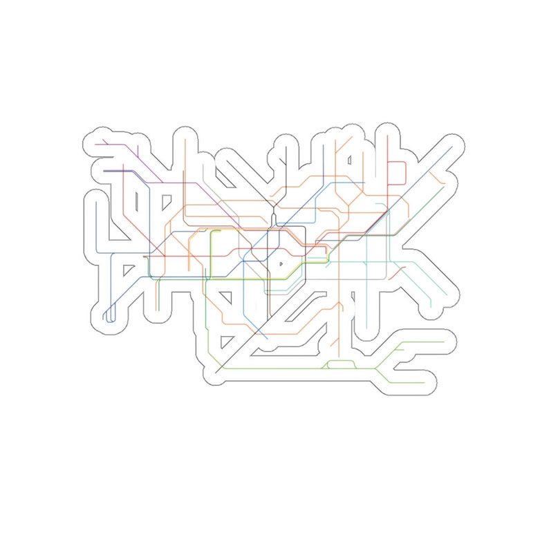 London Tube Map Sticker London Underground Map London - Etsy