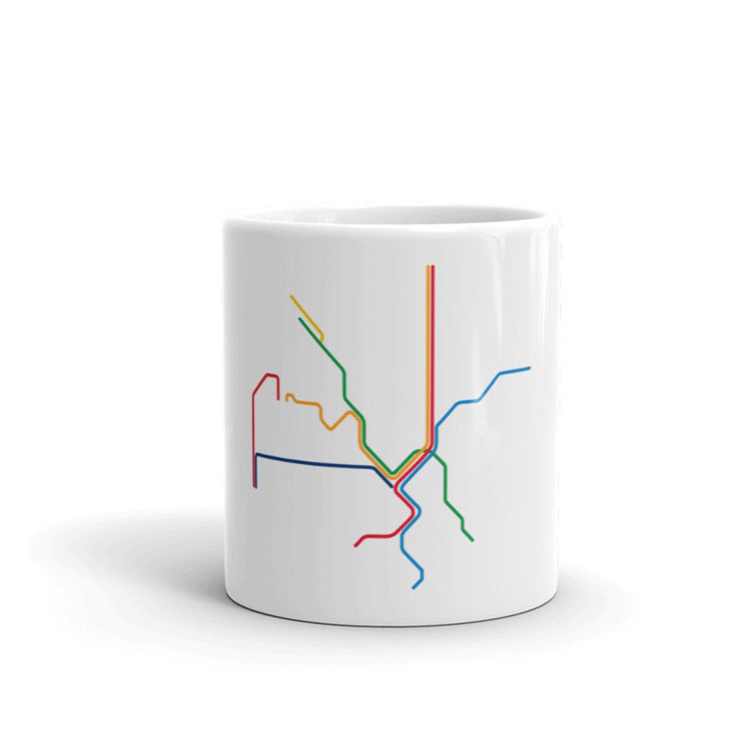 Dallas Dart Subway Map Mug | City Coffee Mug | Tea Mug | Texas Train ...