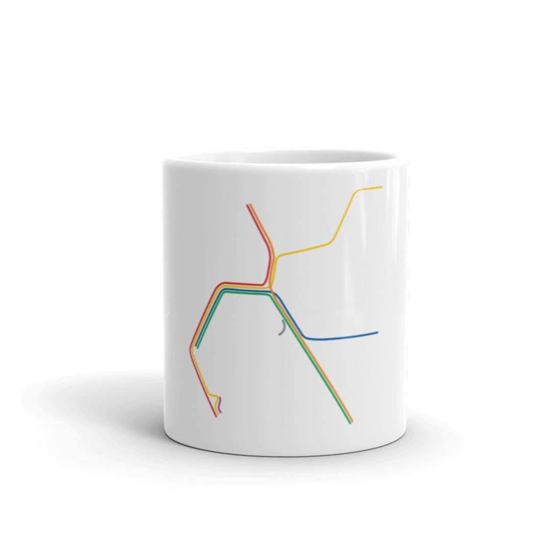 San Francisco Bart Subway Map Mug | City Coffee Mug | Tea Mug | Bay ...
