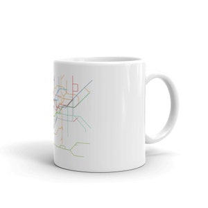 London Underground Tube Subway Map Mug | City Coffee Mug | Tea Mug ...