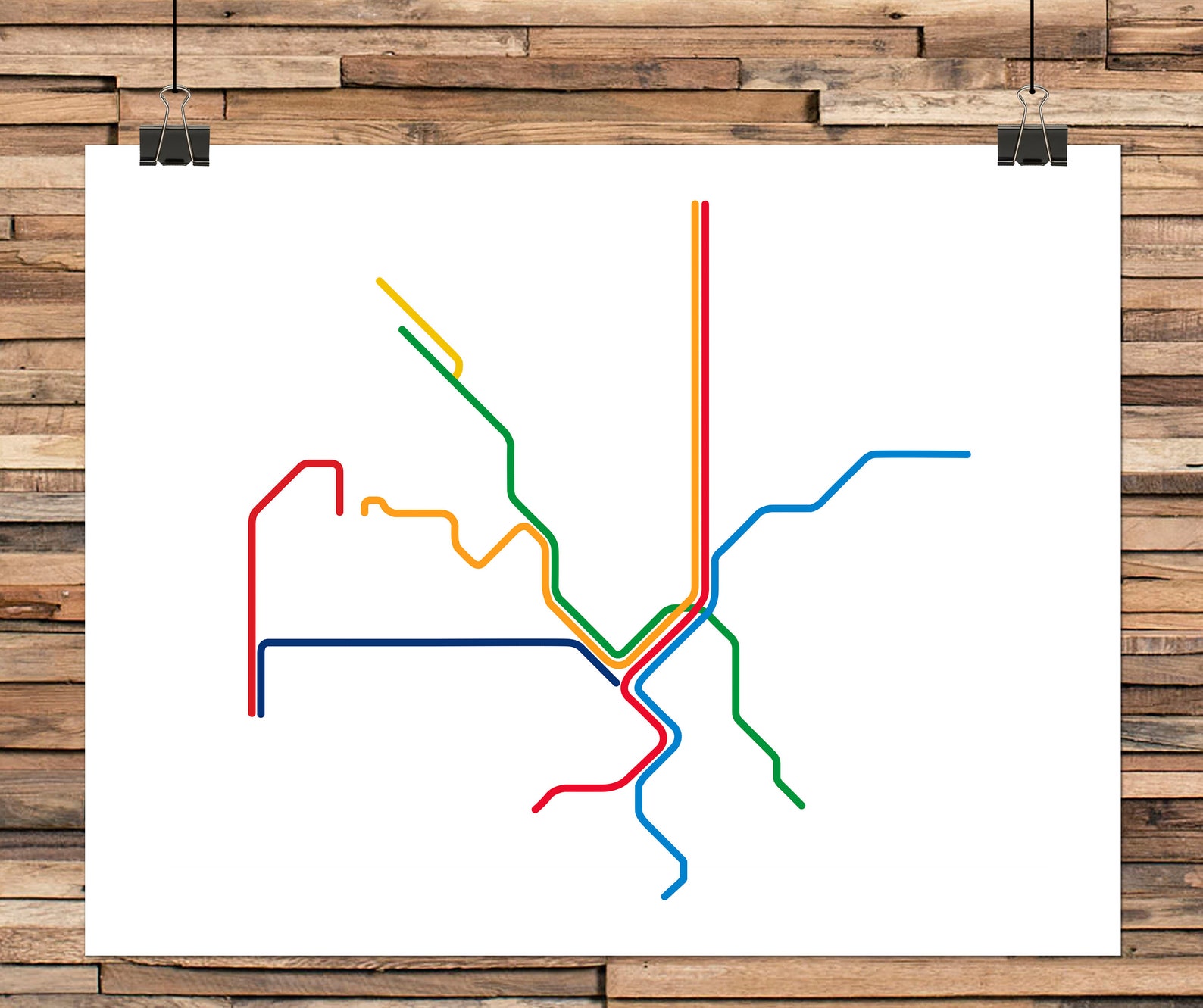 Dallas DART Map Texas Subway Map Light Rail Map Metro - Etsy