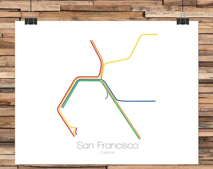 BART - Bay Area Rapid Transit Map 2023, Current BART Map, San Fransisco ...