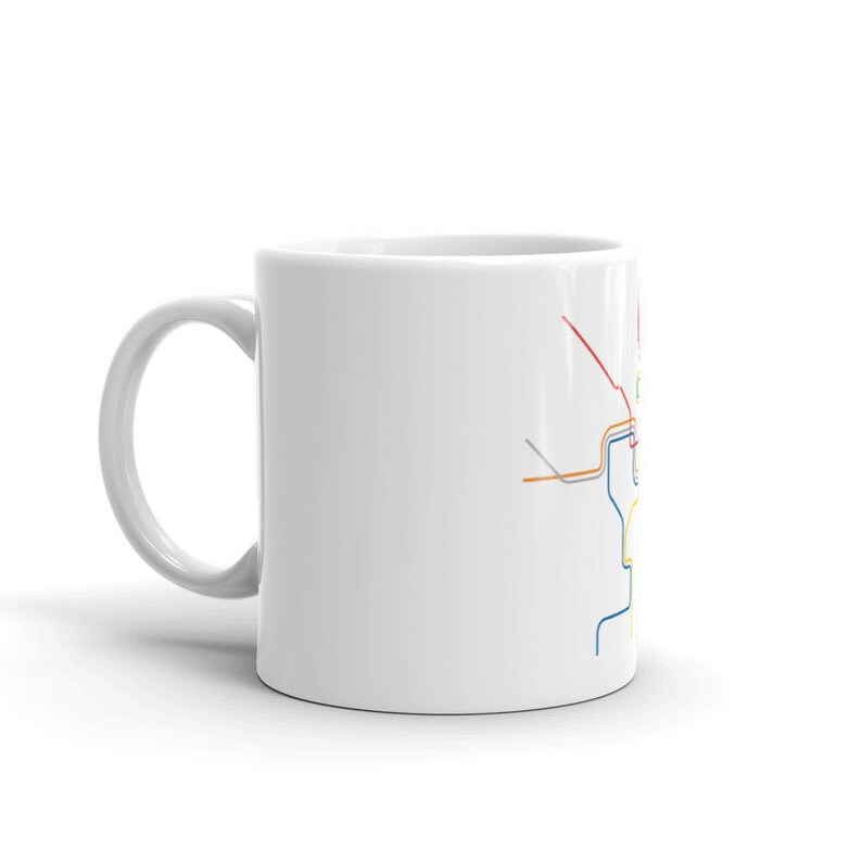 Washington Dc Subway Map Mug City Coffee Mug Tea Mug - Etsy