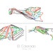 El Colorado Chile Ski Map | Trail Map | Santiago Chile | Modern Wall ...