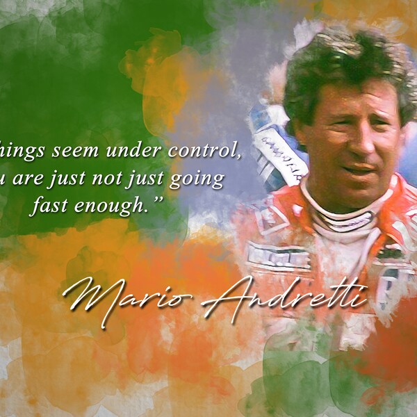 Mario Andretti - Etsy