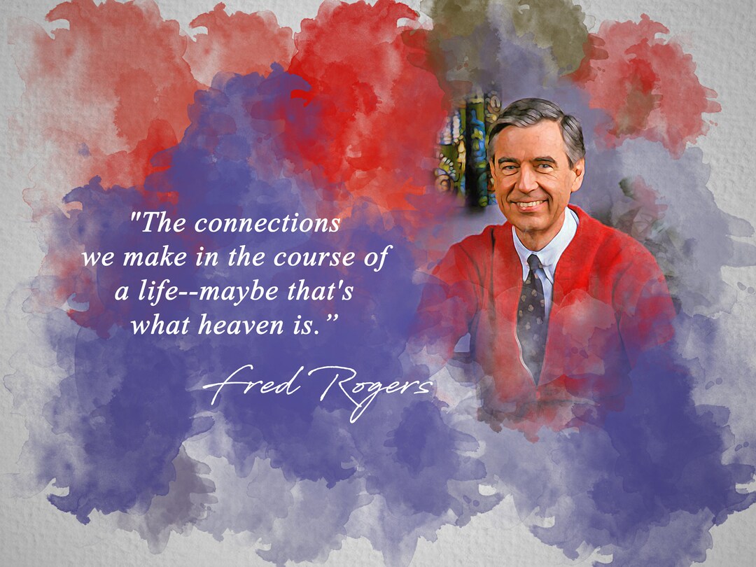 Fred Rogersfred Rogers Artfred Rogers Quotemr Rogers - Etsy UK