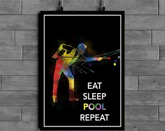 Pool Table Art - Etsy