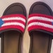 Hand-crocheted PUERTO RICO Flag Slide Sandals for Men AND Women! - Etsy