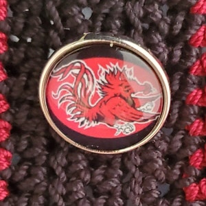 GO USC GAMECOCKS! Women's Hand-crocheted Flip Flop Sandals in Garnet ...