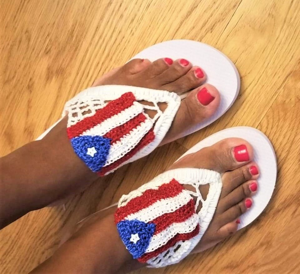 Price Reduction NOW 25.00 PUERTO RICO Flip Flop Sandals | Etsy