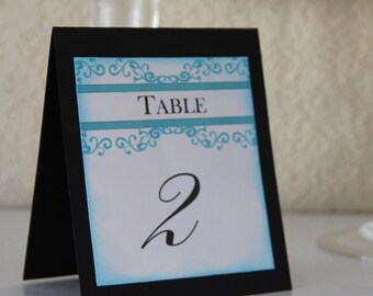 Table Numbers Pink and Orange Wedding Decor Special Event | Etsy