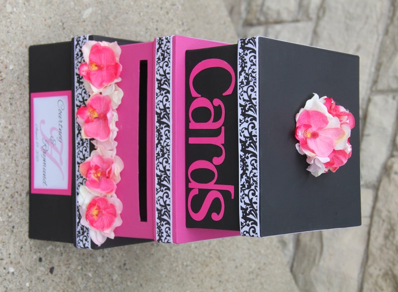 Custom Wedding Sweet 16 Card Box 3 Tier Card Holder | Etsy