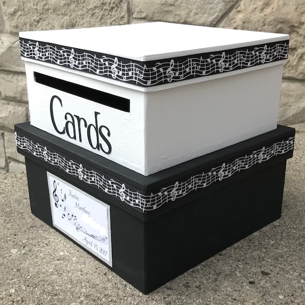 2 Tiered Card Box - Etsy