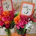 Table Numbers, Pink and Orange, Wedding Decor, Special Event, Reception ...
