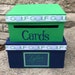 Custom Card Box, 2 Tier, Card Holder, Square, Navy and Green, Sports ...