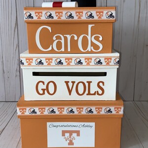 Custom Graduation Card Box, 3 Tier, Card Holder, Square, College or ...