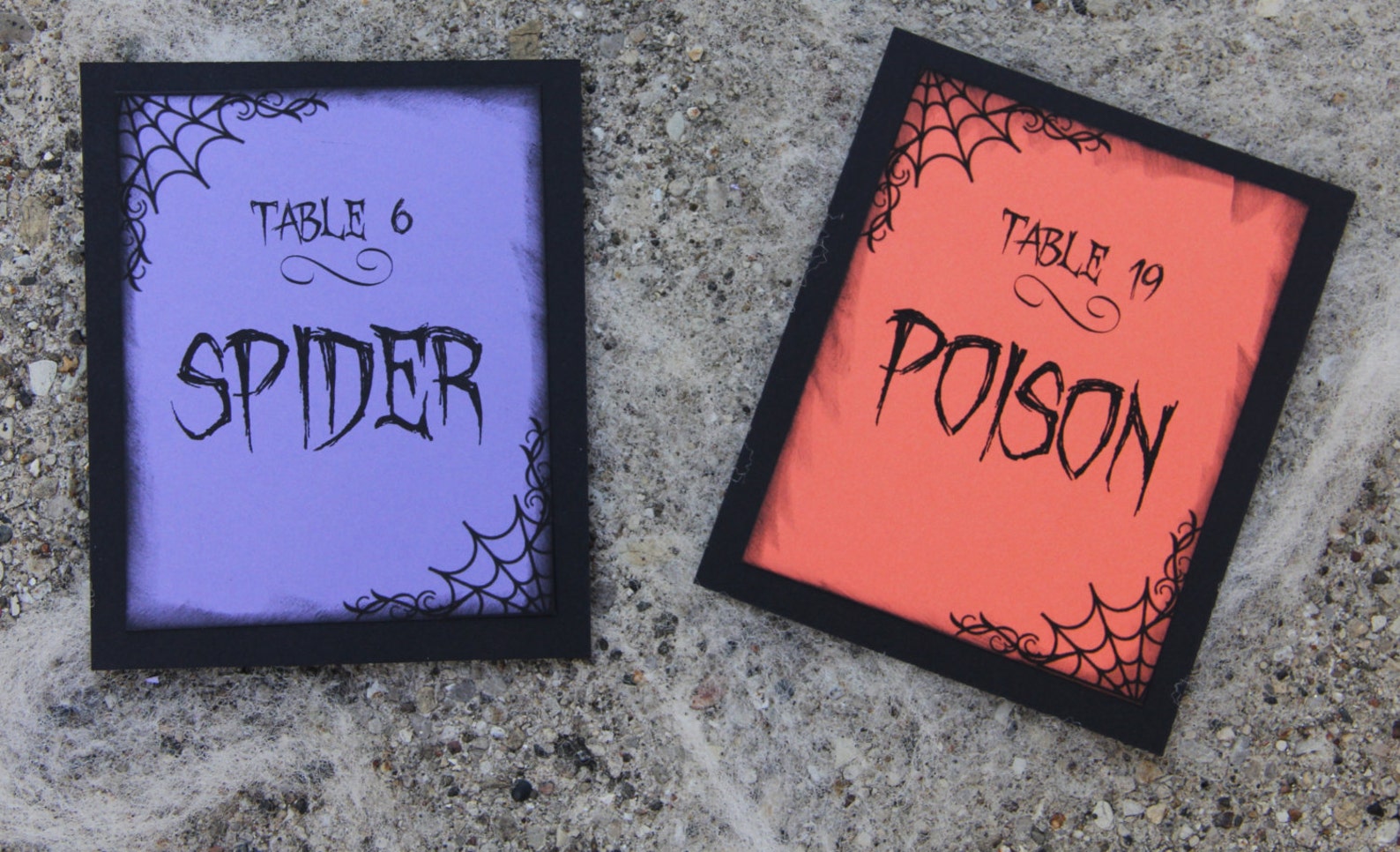 Handmade Table Numbers Halloween Design Wedding Special - Etsy