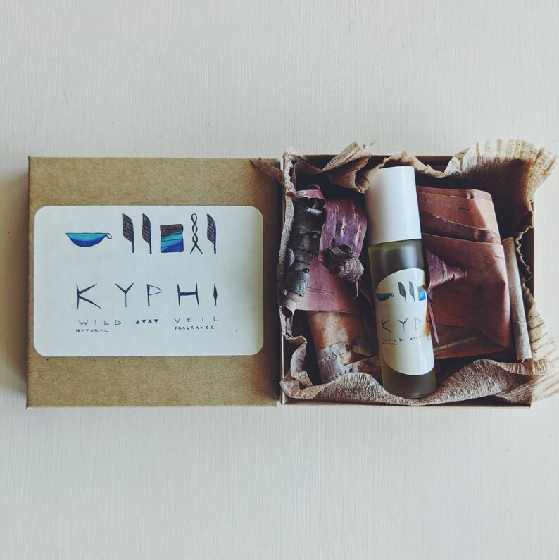 Kyphi natural perfume. Egyptian temple incense scent. | Etsy