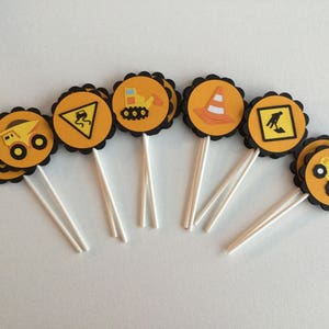 Construction Themed Cupcake Toppers / Under Construction Themed ...