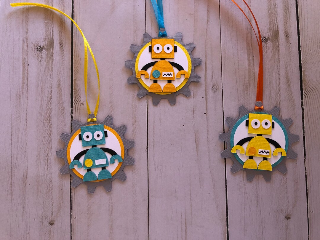 Robot Theme Gift Tags / Robot Theme Party Decorations / Robot Theme ...