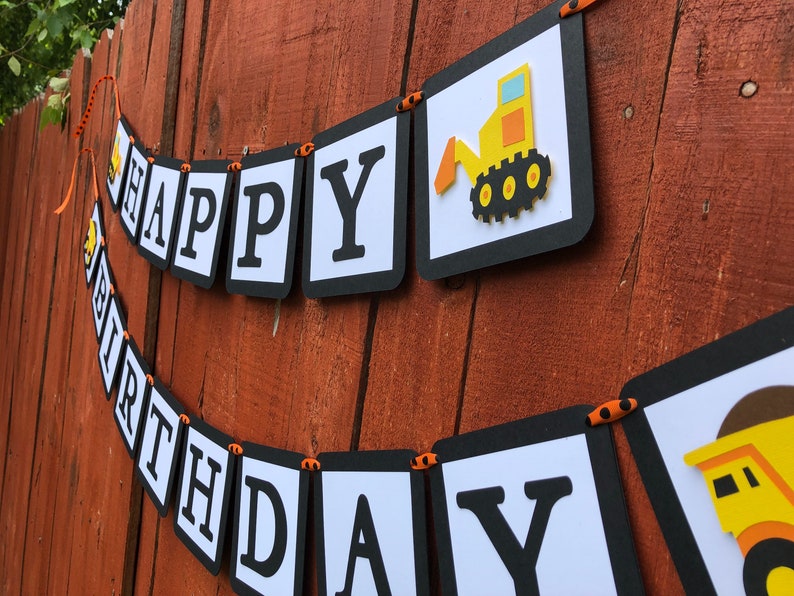 Construction Theme Banner - Etsy