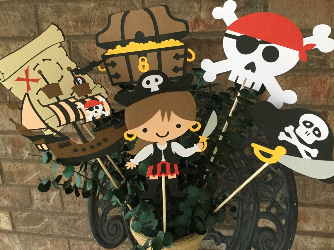 Pirate Theme Party Centerpiece Decorations / Pirate Theme | Etsy