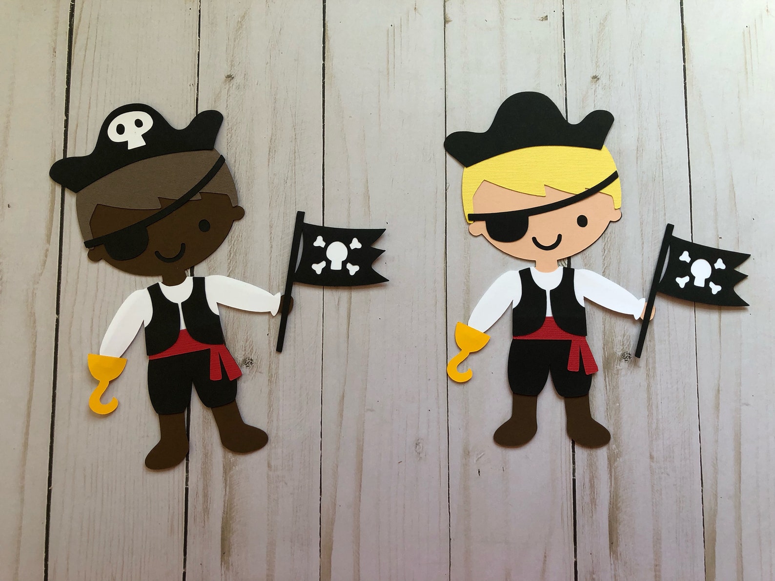 Girl Pirate Cutout / Boy Pirate Die Cut / Pirate Theme Birthday Party ...