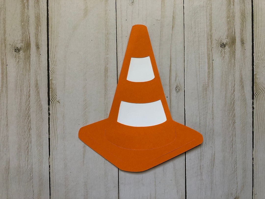Construction Cone Cutout: Cardstock Party Decorations - Etsy