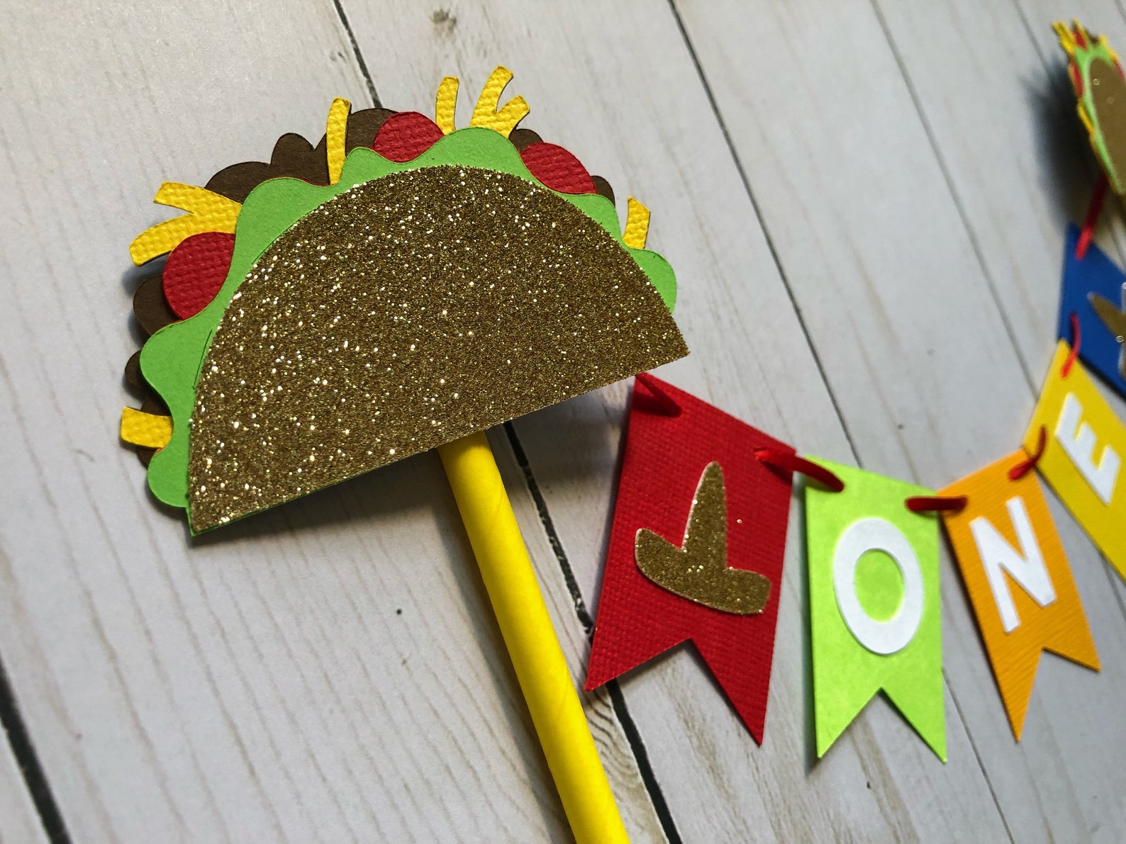 Taco Twosday Cake Topper / Taco Twosday Theme Party | Etsy