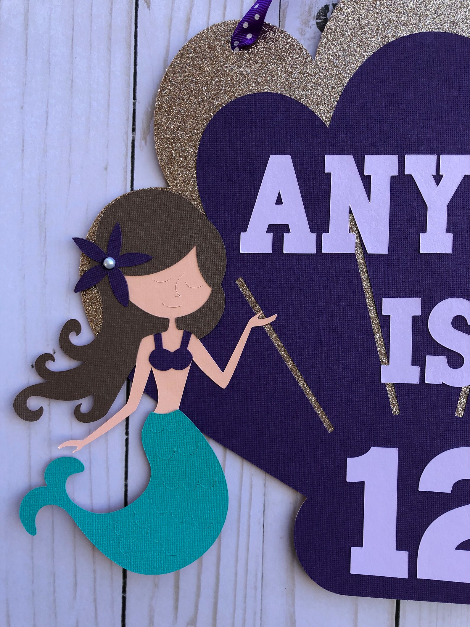 Mermaid Theme Party Sign / Under the Sea Party Sign / Mermaid | Etsy
