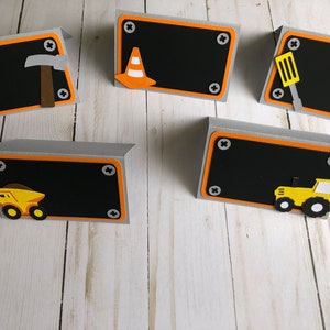 Construction Theme Food Label Cards / Construction Theme Place Cards ...