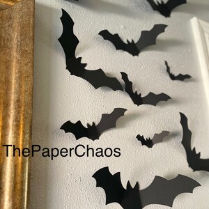 3D Paper Bat Wall Decoration: Halloween Party Decor - Etsy
