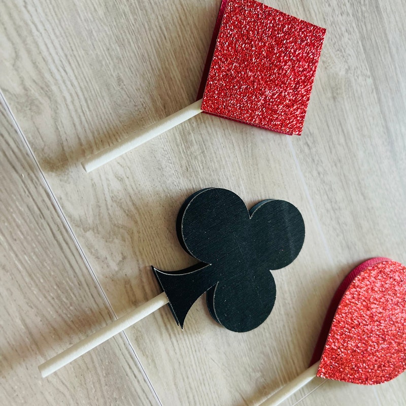 Playing Card Cake Topper - Etsy