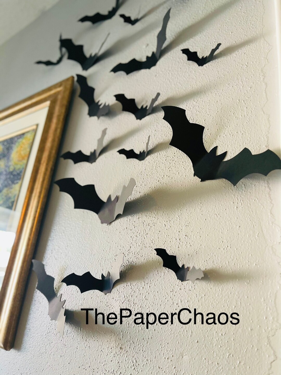 3D Paper Bat Wall Decoration: Halloween Party Decor - Etsy