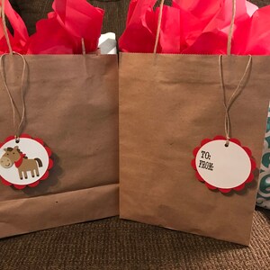 Farm Themed Gift Tags Set of 12, Farm Themed Birthday Party, Farm ...