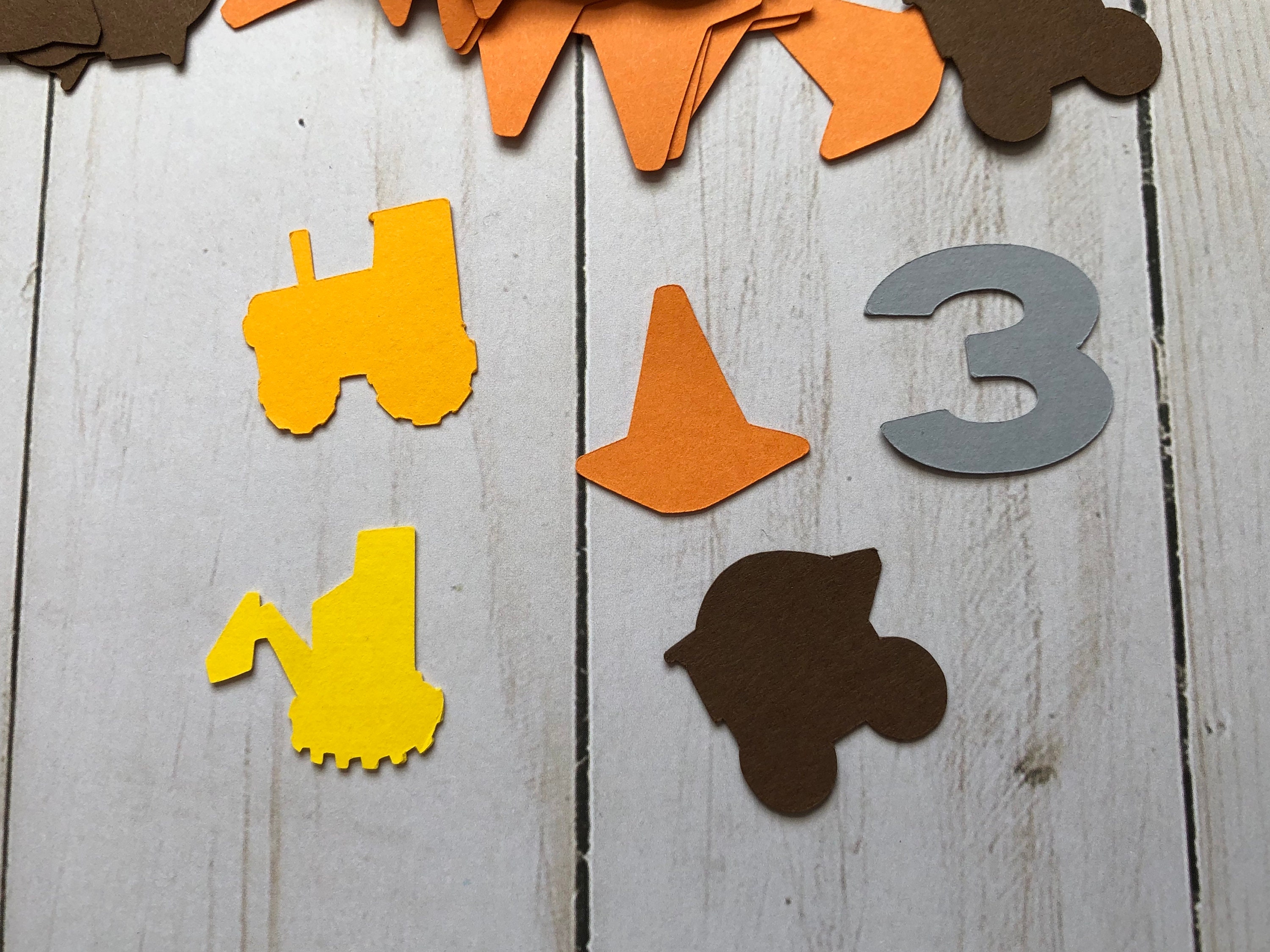 Construction Themed Table Confetti 250 Pieces Under - Etsy
