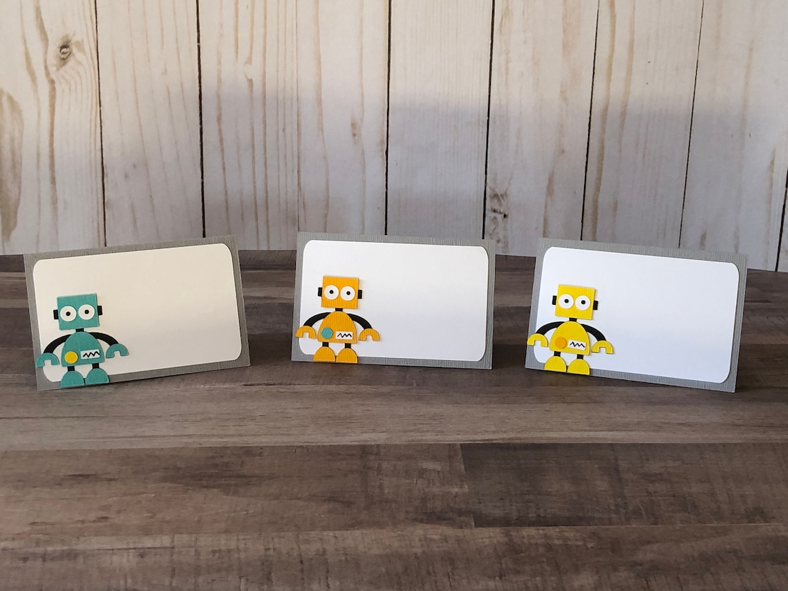 Robot Theme Food Tent Cards / Robot Theme Food Labels / Robot - Etsy