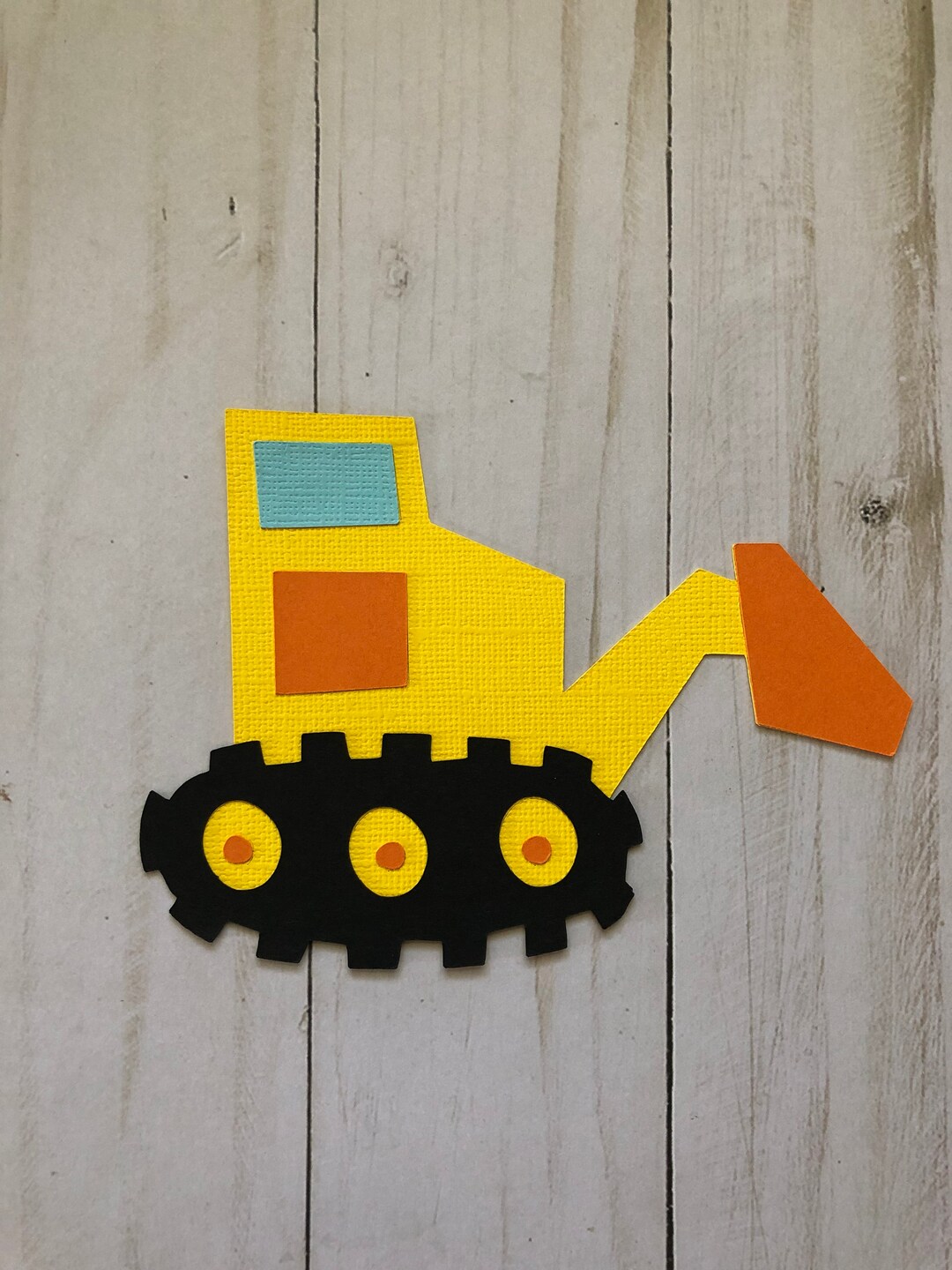 Construction Theme Bulldozer Die Cut / Construction Theme Bulldozer ...