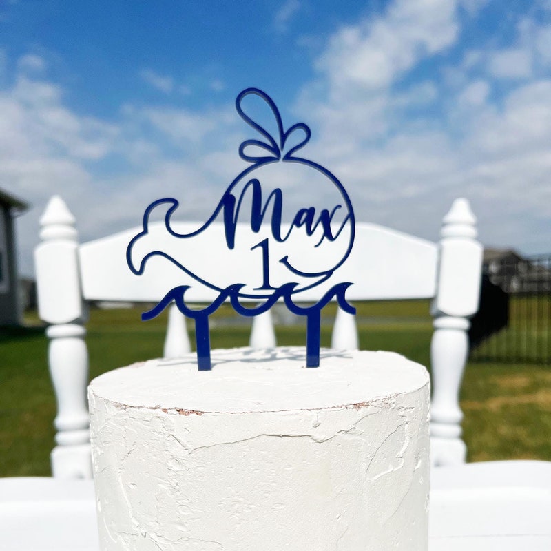 Whale Cake Topper - Etsy