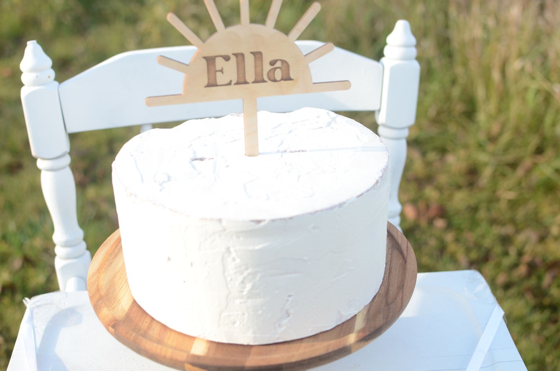Sun Cake Topper - Trip Around the Sun 1st Birthday Cake Topper, One ...