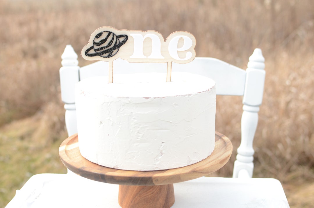 Space Cake Topper Planet Cake Topper, 1st Birthday Outerspace - Etsy