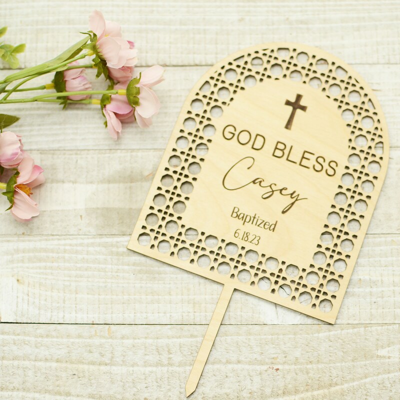 Baptism Cake Topper - Etsy