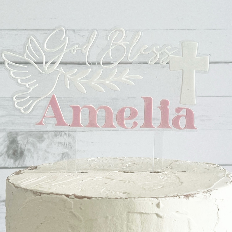 God Bless Cake Topper - Etsy