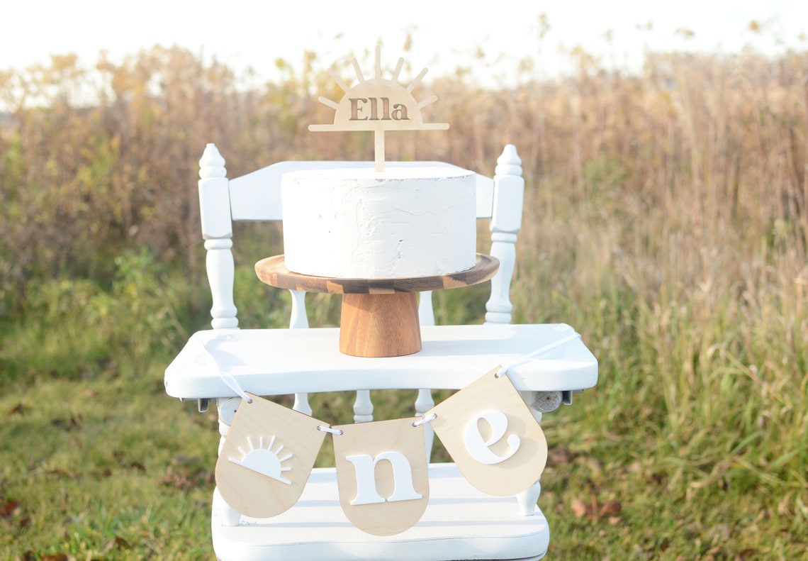 Sun Cake Topper - Trip Around the Sun 1st Birthday Cake Topper, One ...