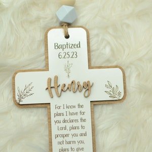 Personalized Baptism Gift I Wall Baptism Cross I Custom Baptism Cross I ...