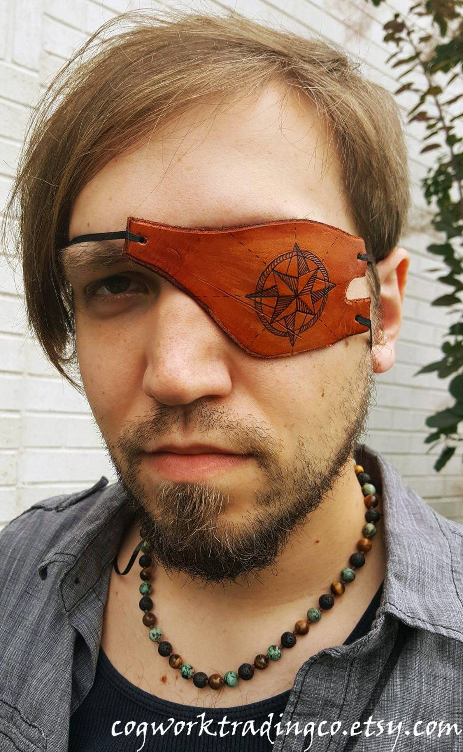 Navigator Captain's Eye patch Hand painted and cut from | Etsy