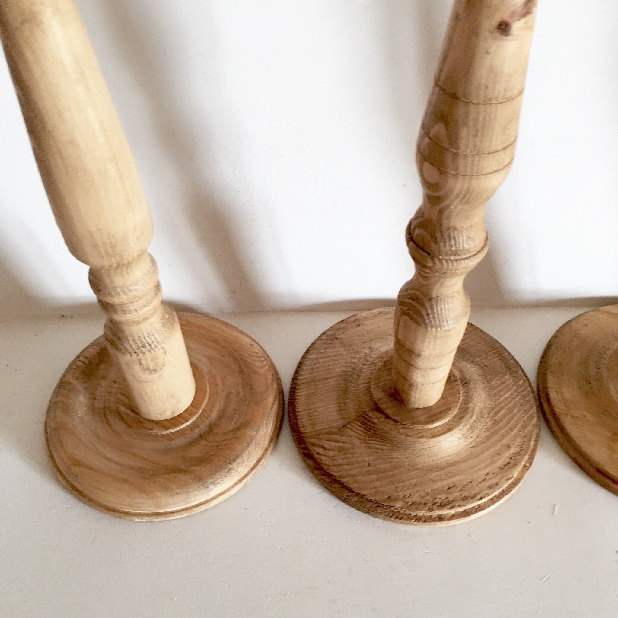 French Vintage Wood Hat Stand - Millinery Stand - Wig Stand - Turned ...