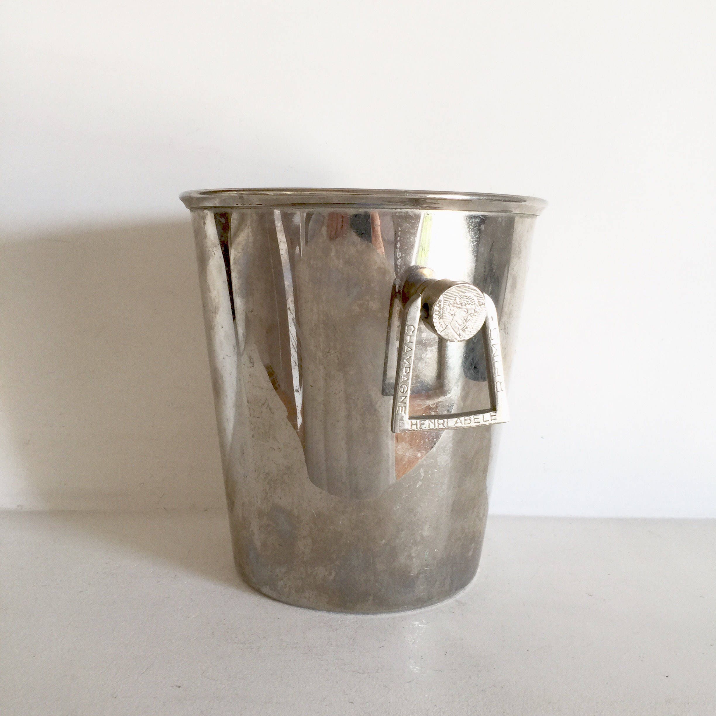 French Vintage Champagne Bucket - Art Deco Champange Bucket - Wine ...