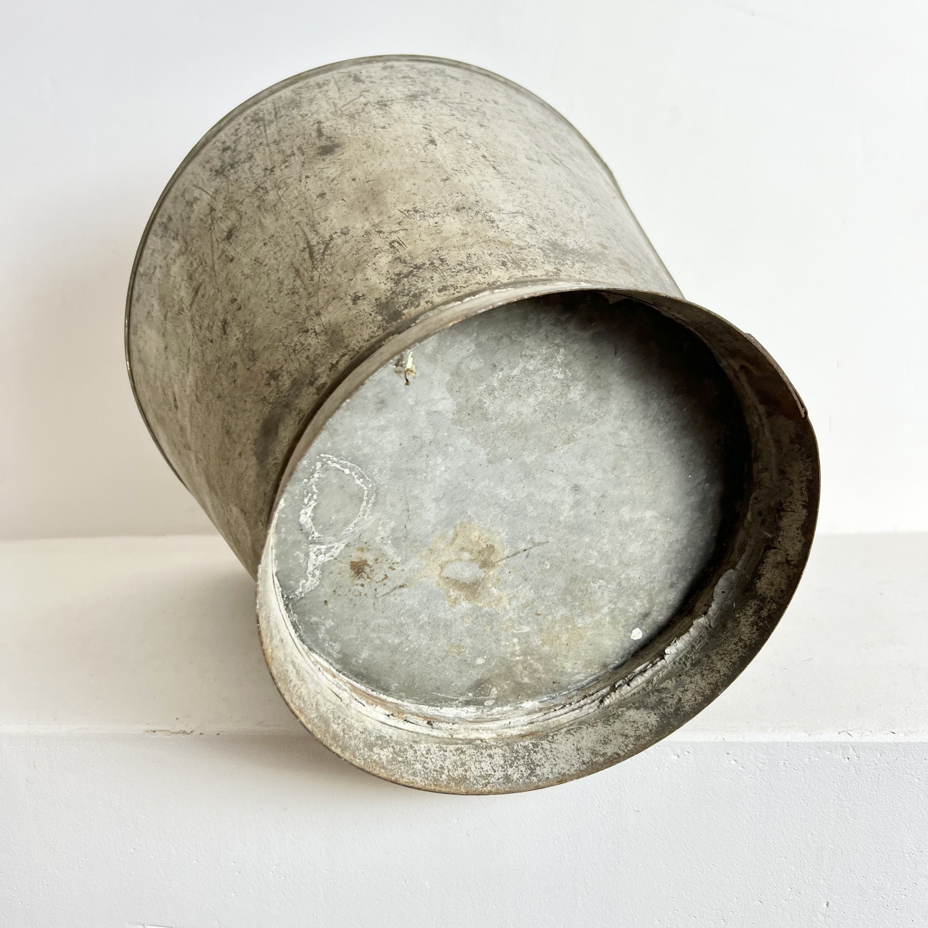 Rare French Antique Milk Bucket - Shabby Chic Garden Bucket - Well ...